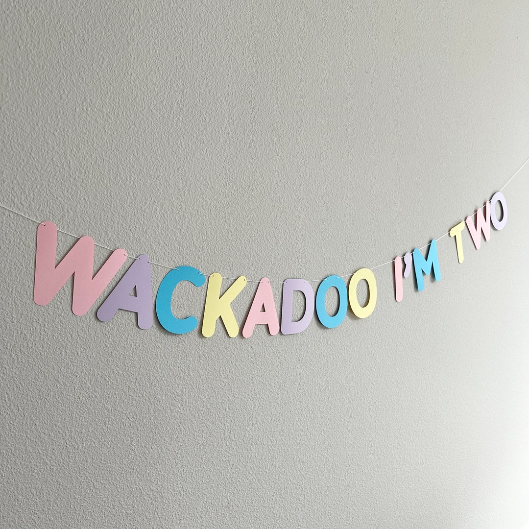 Wackadoo I'm Two, Wackadoo I'm Two Banner, Wackadoo Decorations ...