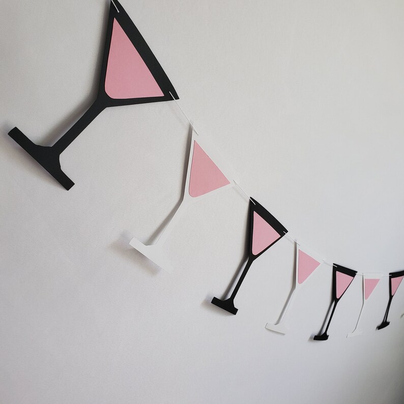 Martini Banner Martini Garland Martini Birthday Martini | Etsy