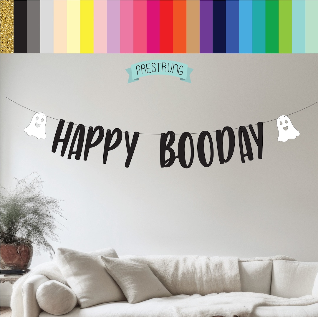 Happy Booday Happy Booday Banner Happy Booday Decorations - Etsy