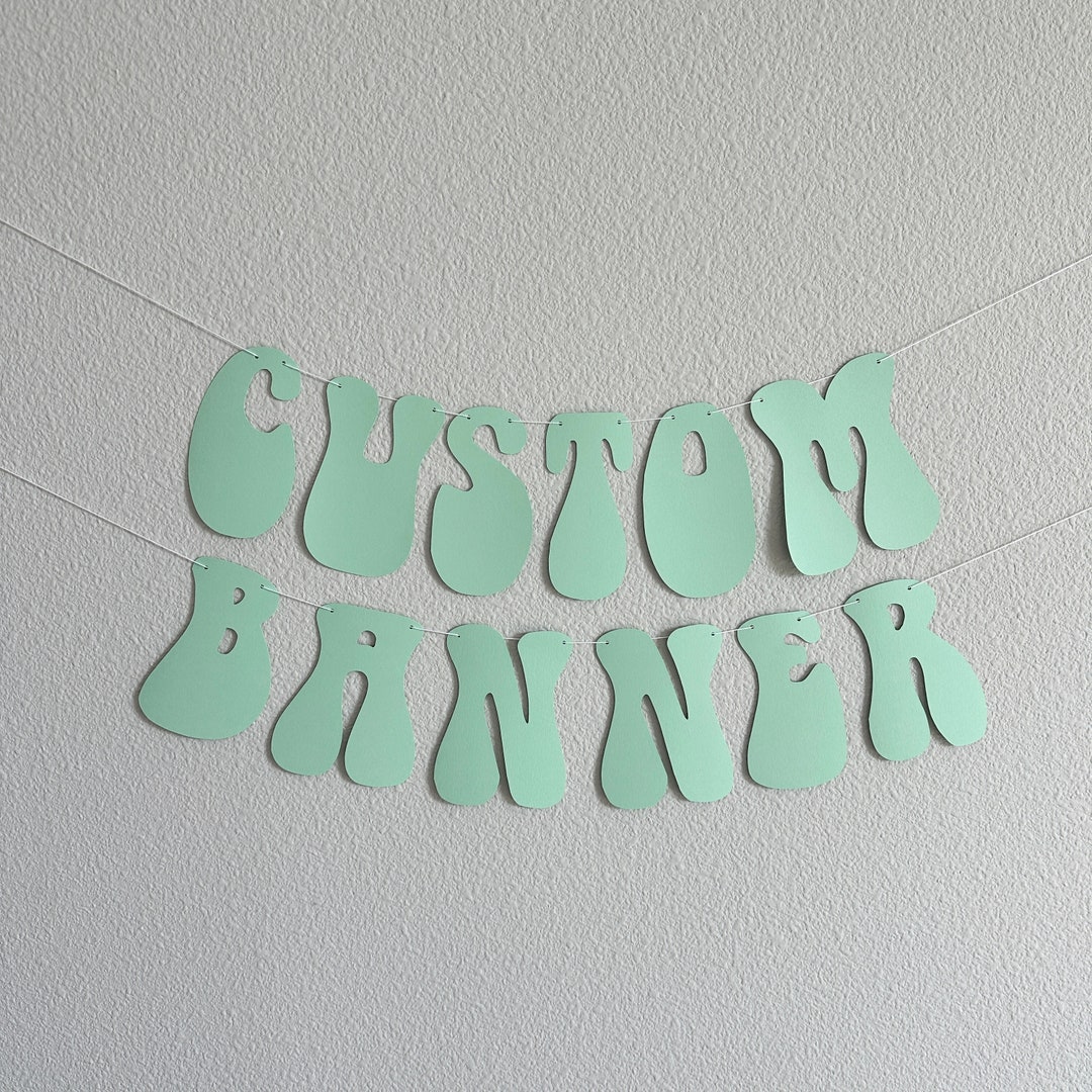 Custom Mint Banner, Mint Party, Mint Decorations, Mint Birthday ...