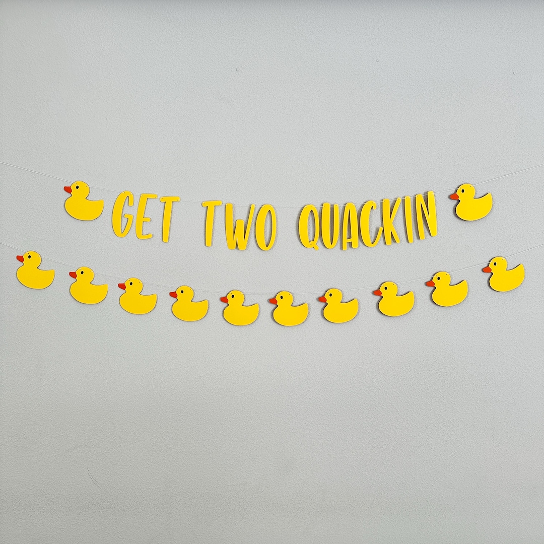 Get Two Quackin, Duck Themed 2nd Birthday Decorations, Duck 2nd ...