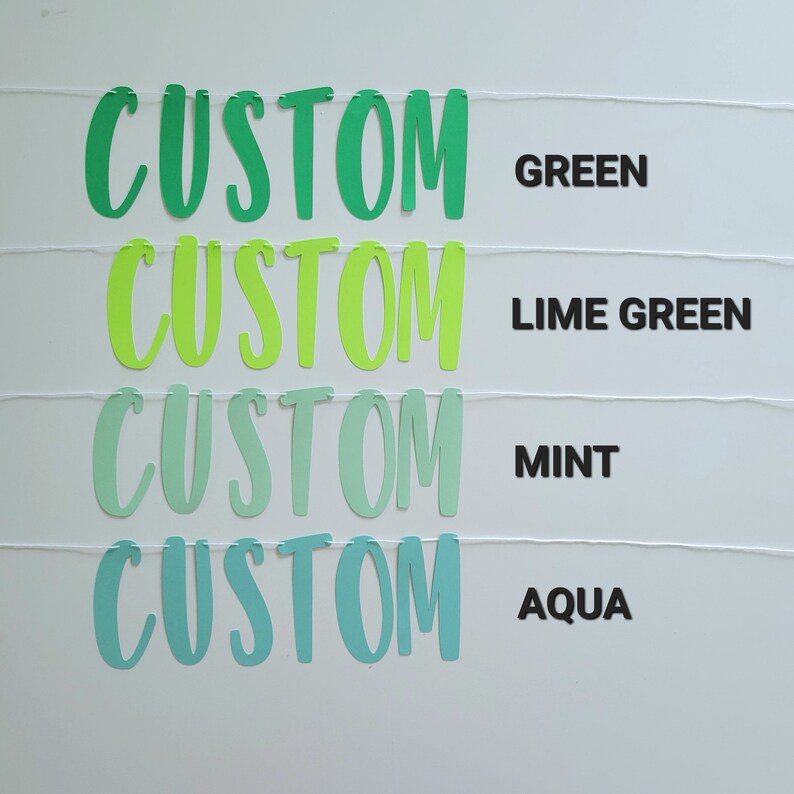 Custom Banner Custom Mint Banner Customizable Banner Custom - Etsy