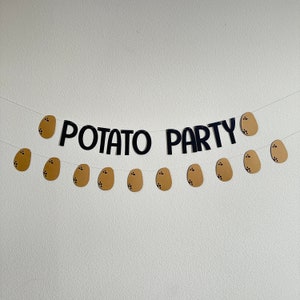 Potato Party, Potato Party Banner, Potato Party Decorations, Mashed ...