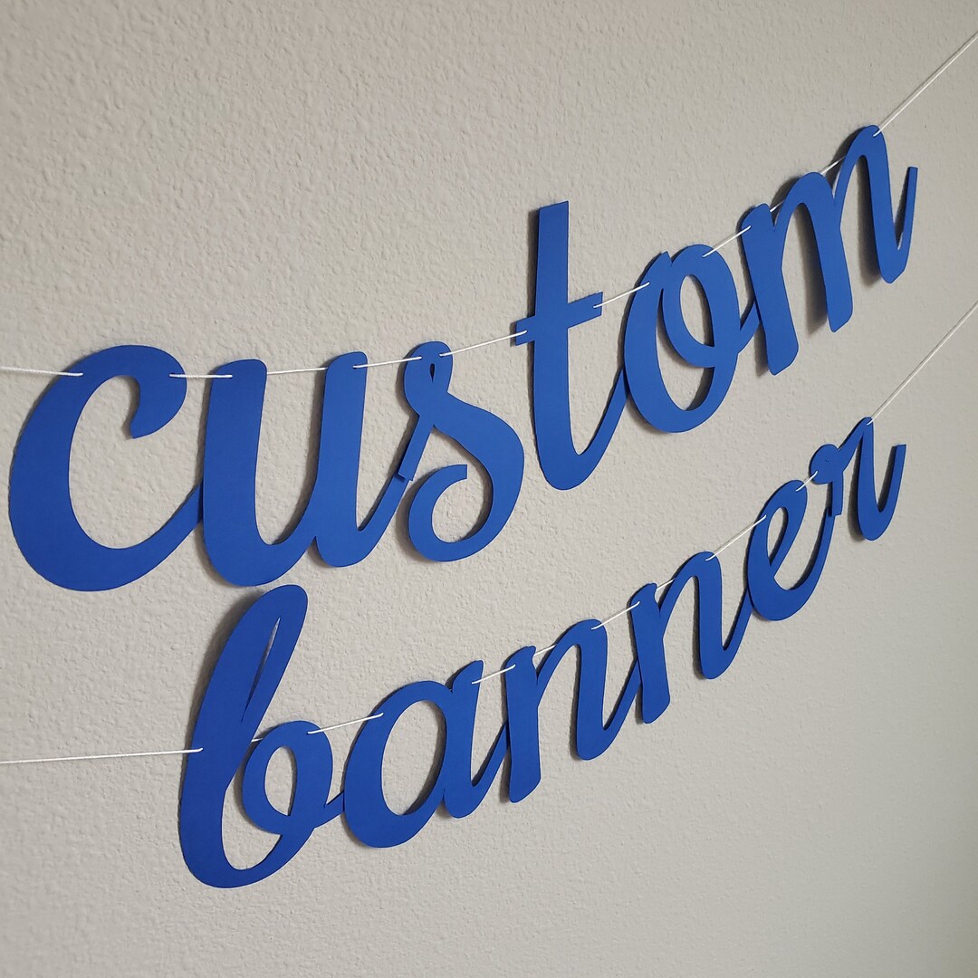 Custom Banner Banner Custom Royal Blue Banner Custom - Etsy