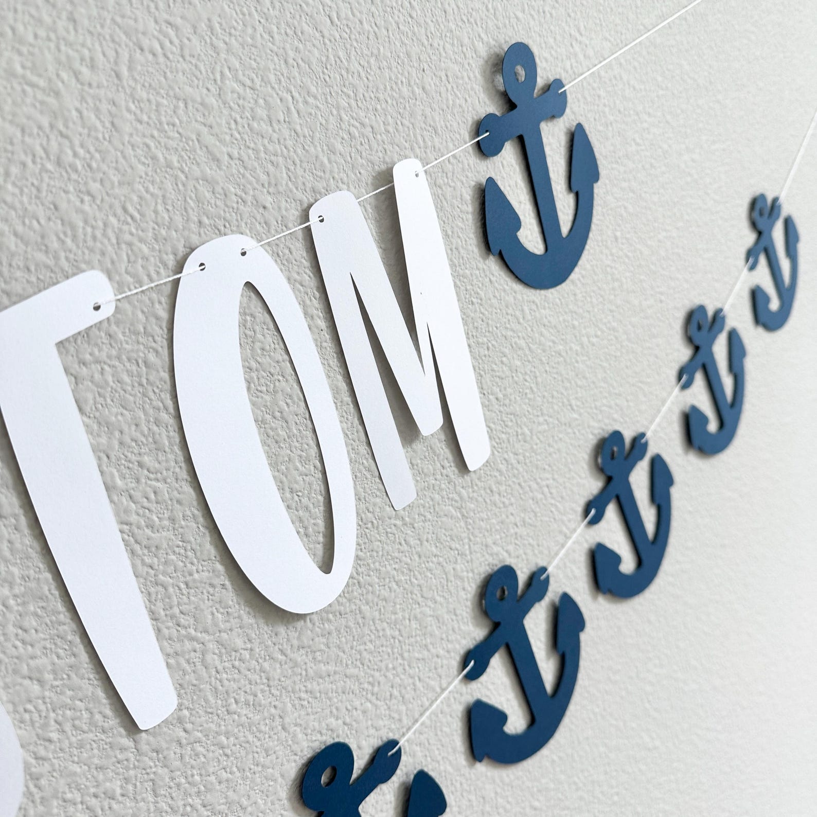 Custom Anchor Banner, Nautical Theme, Anchor Decorations, Nautical ...