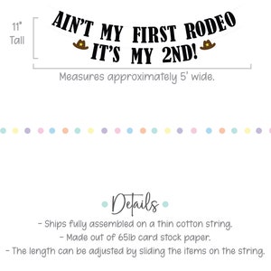 Ain't My First Rodeo It's My 2nd, 2nd Birthday Ideas, 2nd Birthday ...