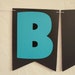 Custom Birthday Banner, Black and Teal Birthday Banner, Teal and Black ...