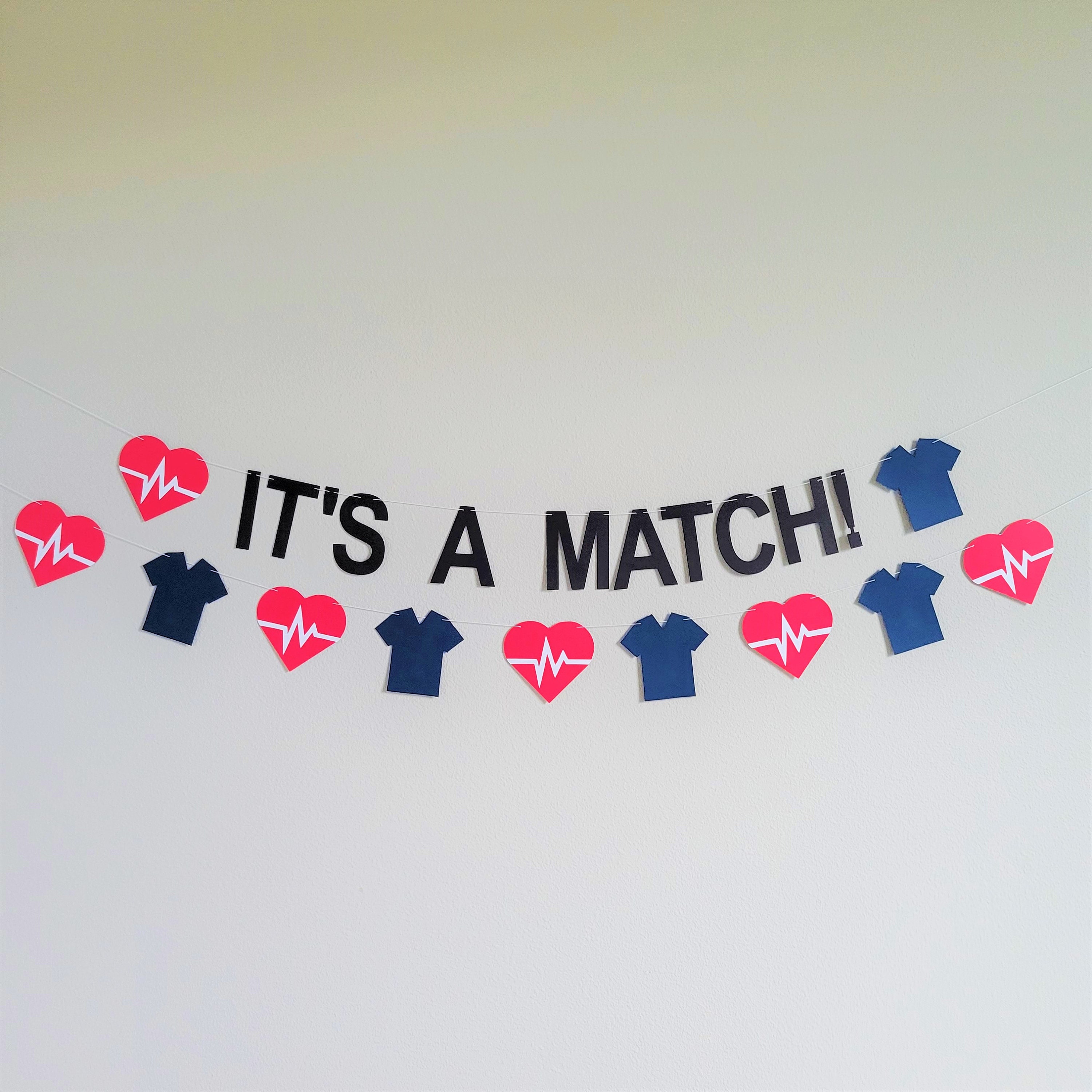 It's A Match Banner Match Day Custom Match Day Banner - Etsy