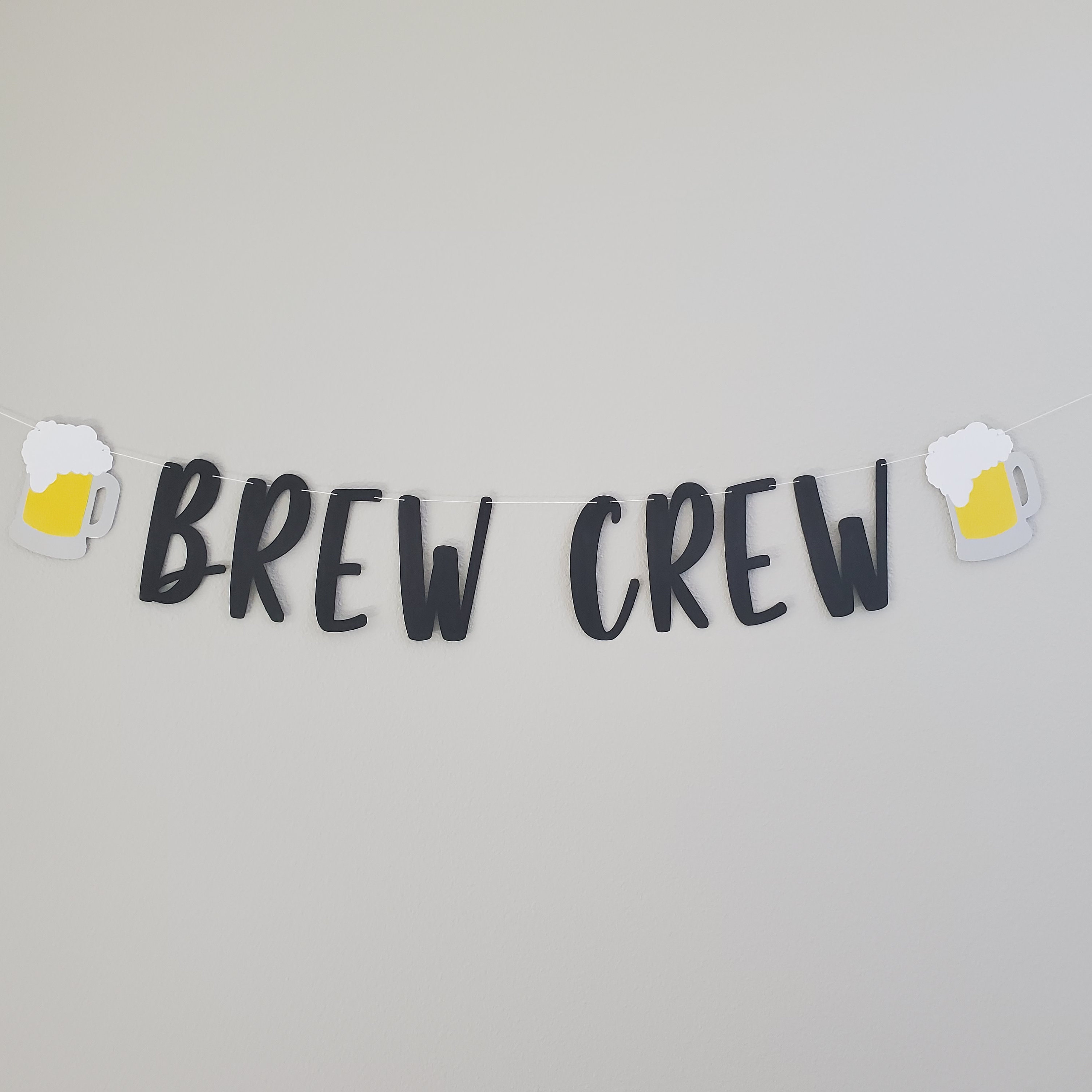 Party Supplies Banners & Signs Beer Party Brew Crew Beer Happy Birthday ...
