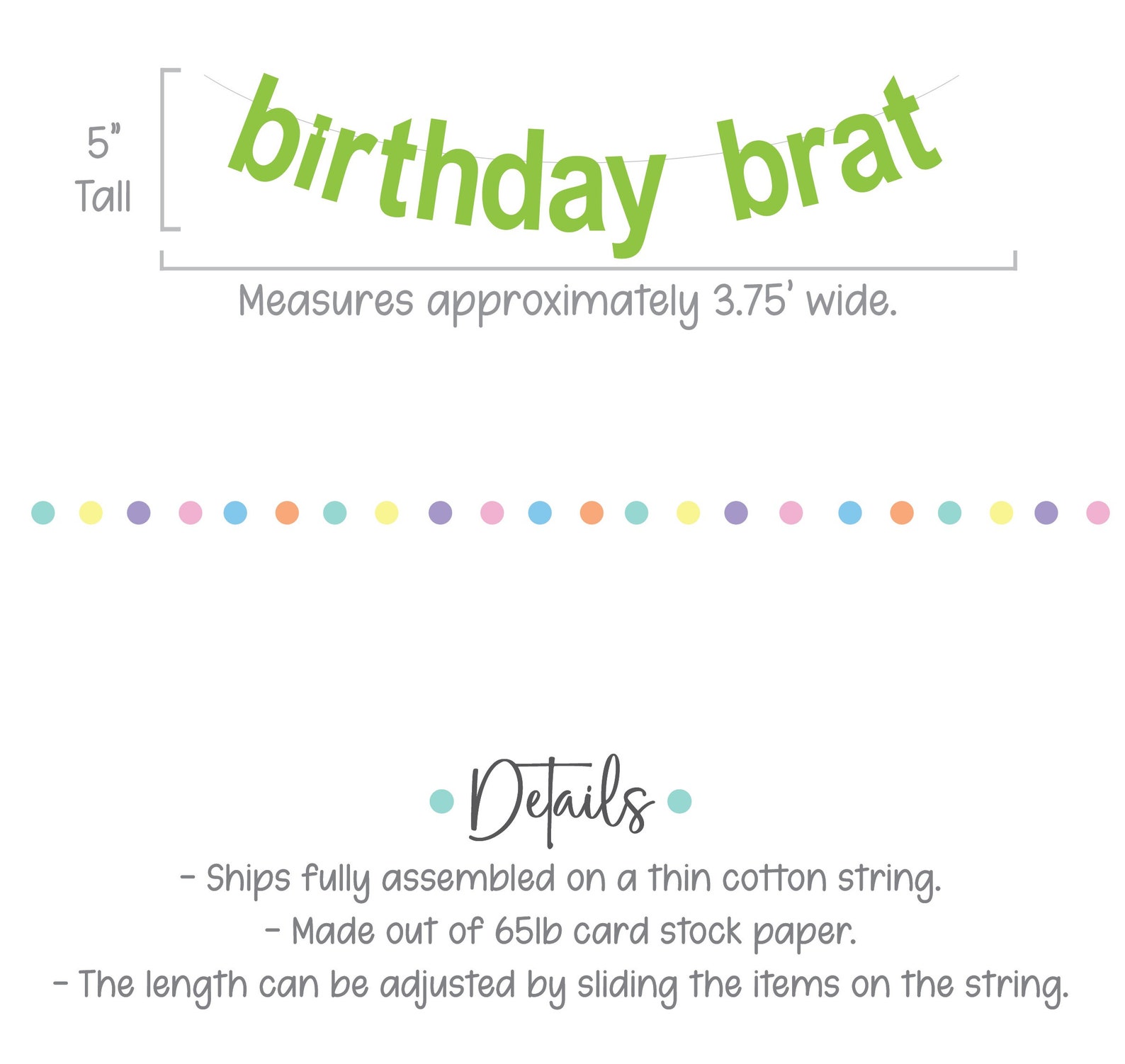 Birthday Brat, Birthday Brat Banner, Birthday Brat Decorations ...