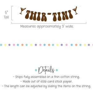 Thir-tini, Thirtini Banner, 30th Birthday Ideas, Espresso Martini 30th ...