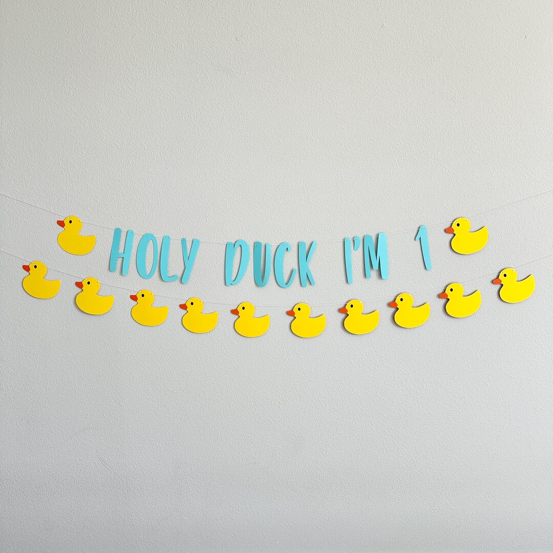 Holy Duck I'm 1, Duck Birthday, First Birthday, 1st Birthday Party ...