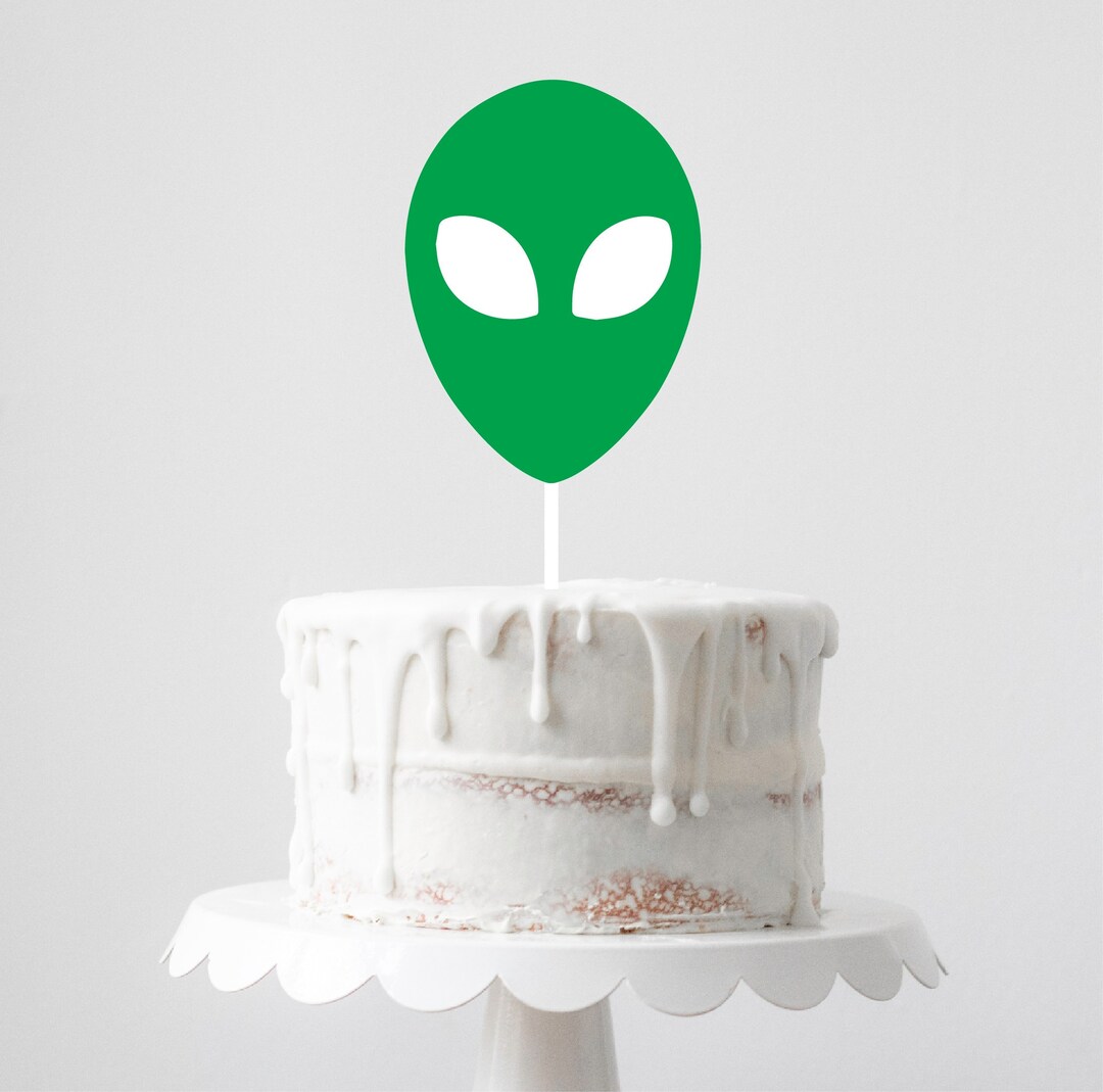 Alien Cake Topper, Alien Topper, Alien Decorations, Alien Themed Party ...