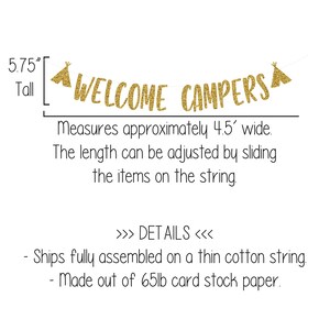 Welcome Campers, Welcome Campers Banner, Camp Decorations, Camp Party ...