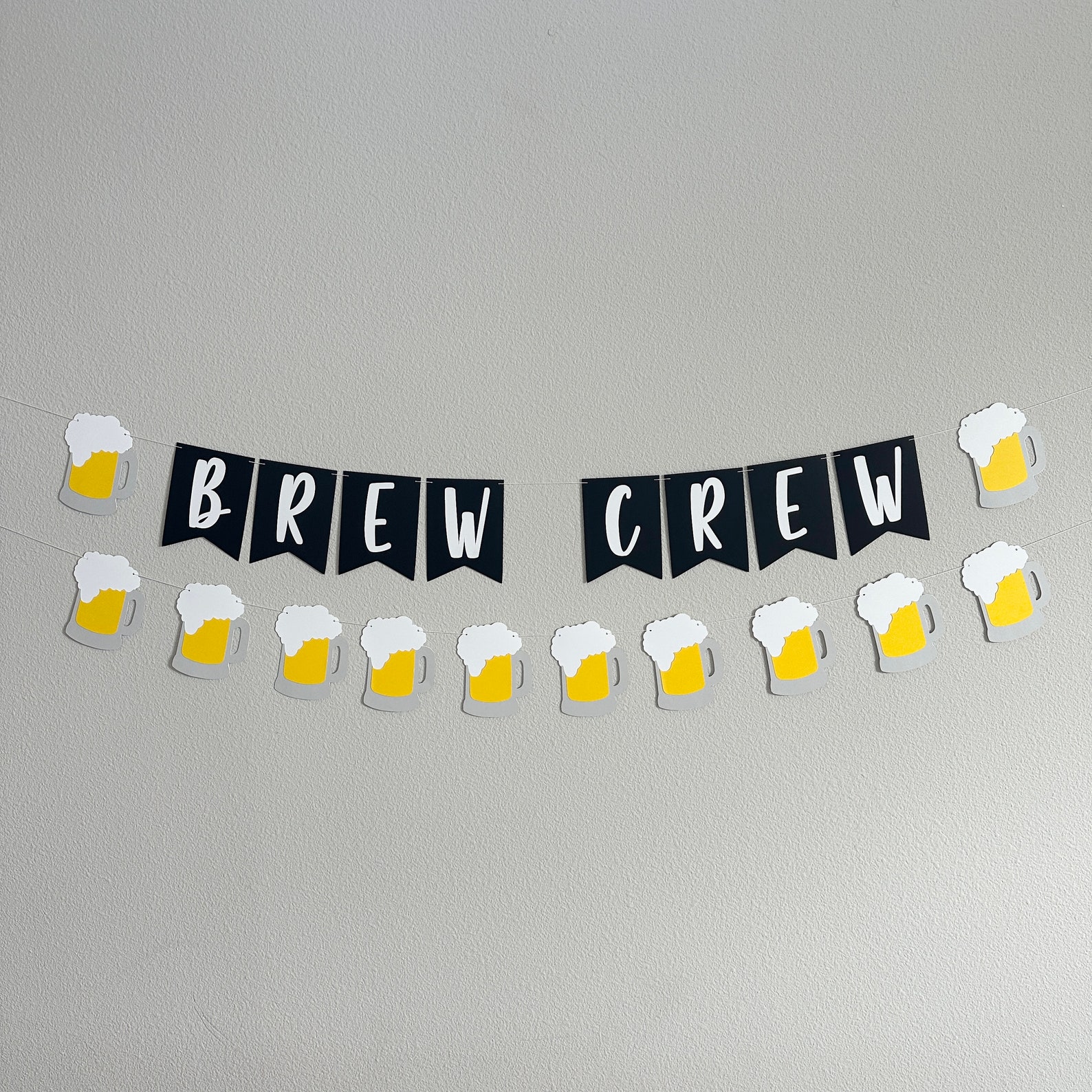 Brew Crew, Brew Crew Decorations, Beer Decorations, Beer Banner ...