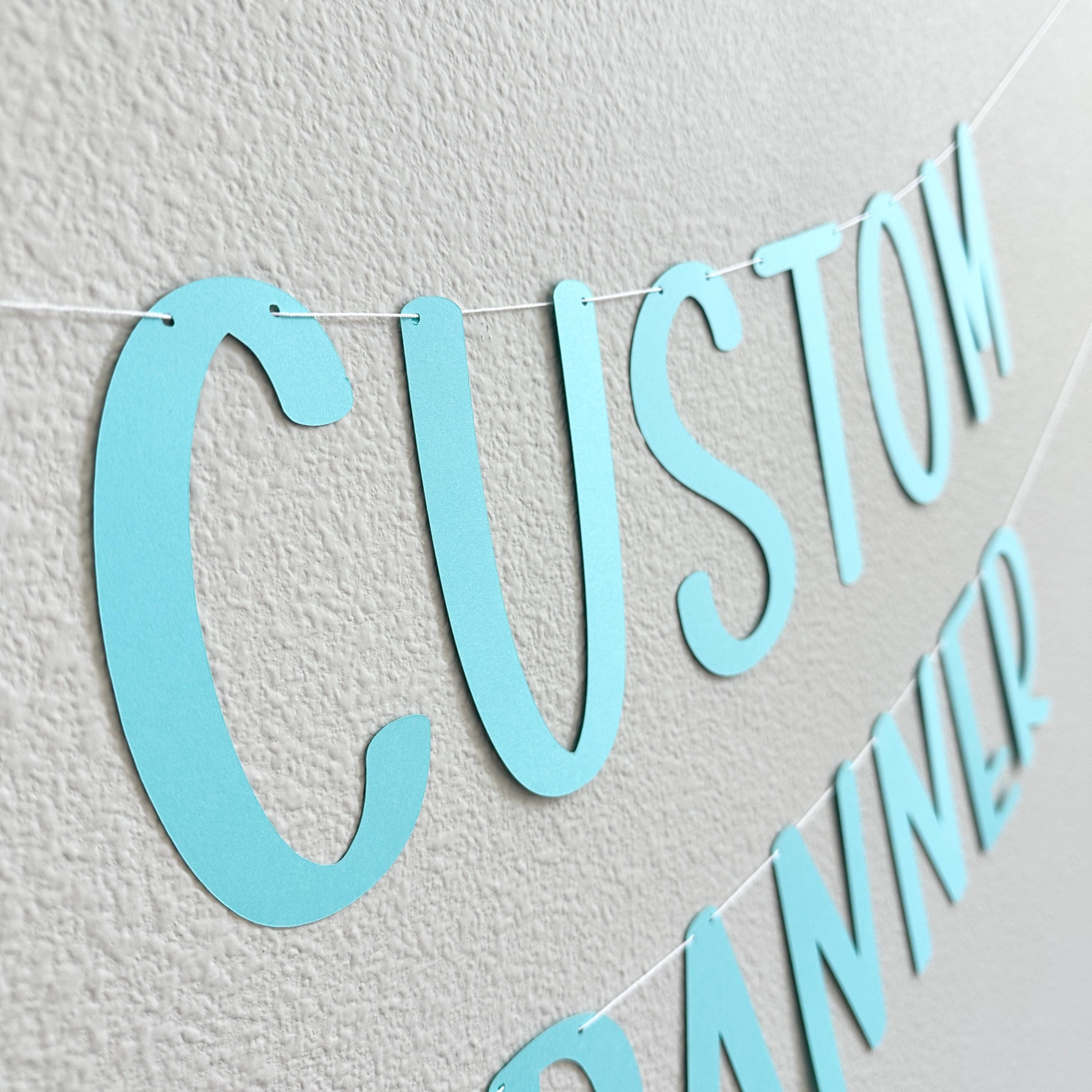 Custom Aqua Banner, Aqua Banner, Aqua Decorations, Aqua Party, Aqua ...