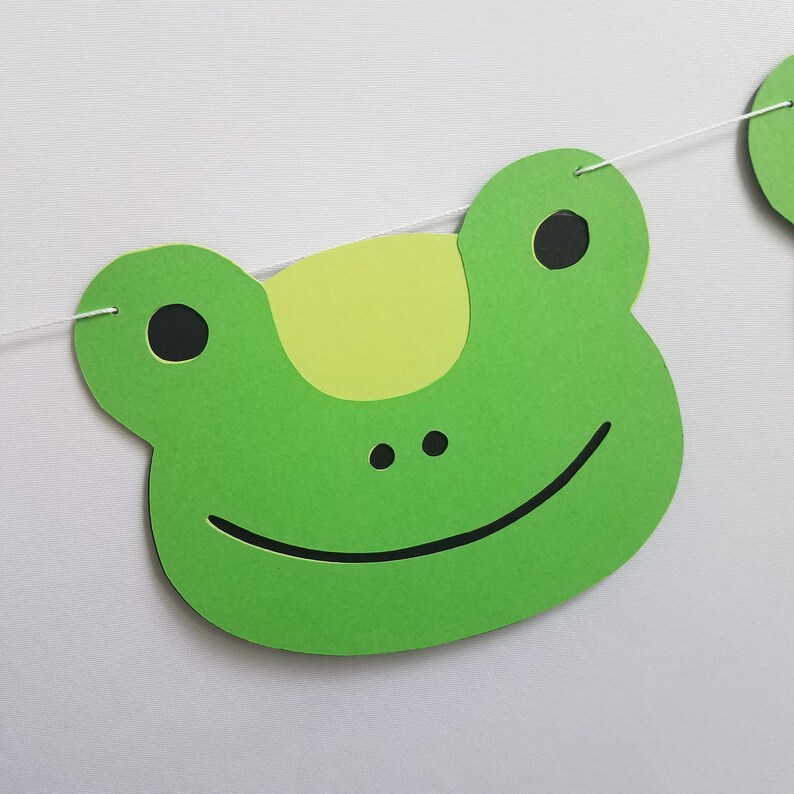 Frog Birthday Banner Frog Birthday Frog Decorations Cute | Etsy