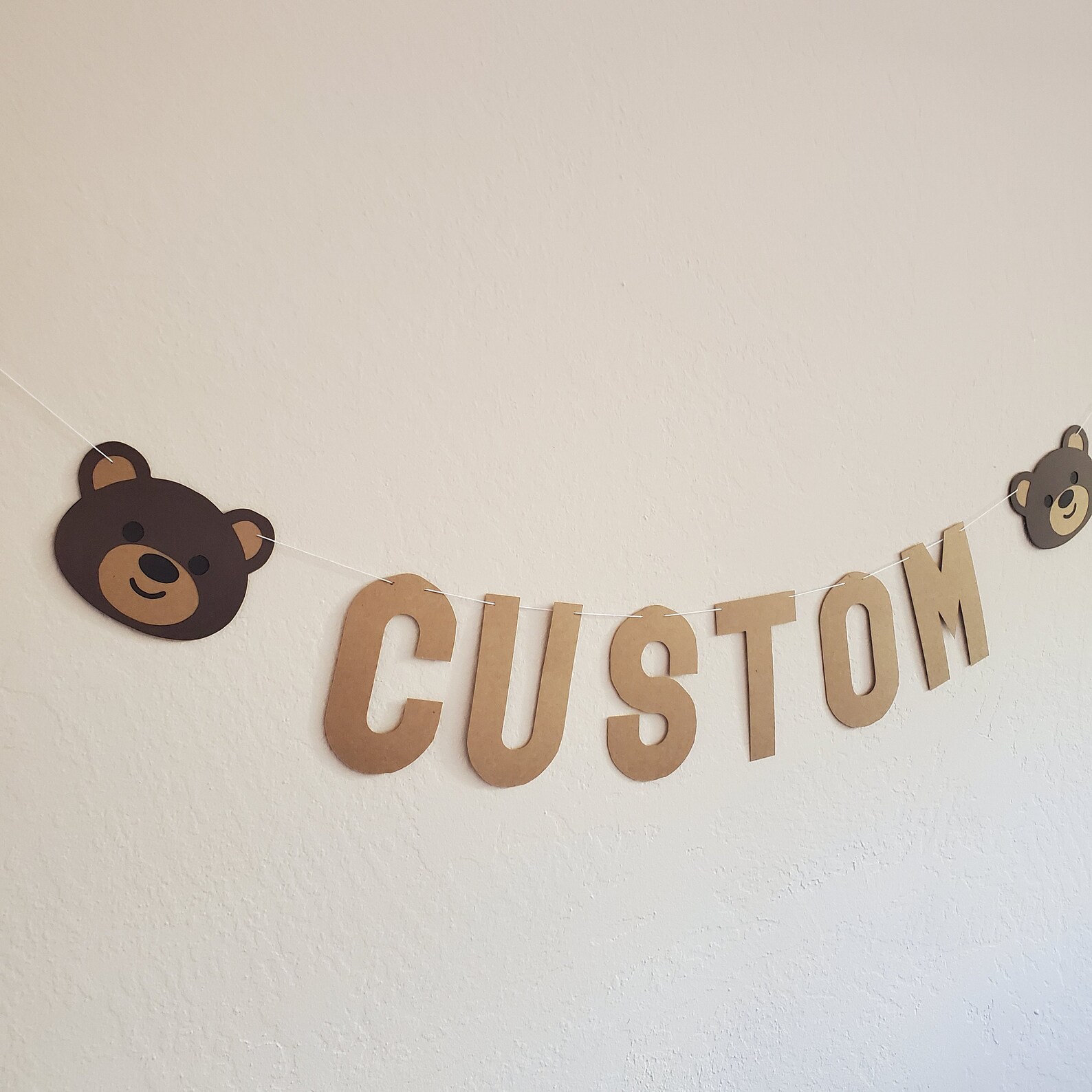 Bear Garland Bear Banner Bear Decor Cute Bear Decorations - Etsy Denmark