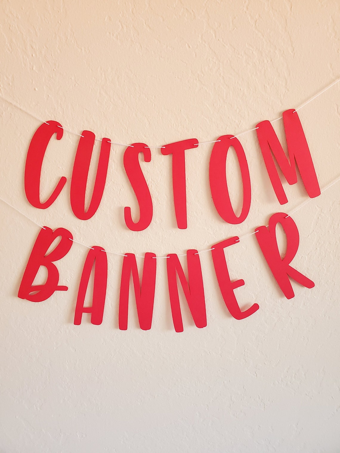 Custom Banner Custom Red Banner Customizable Banner Custom | Etsy