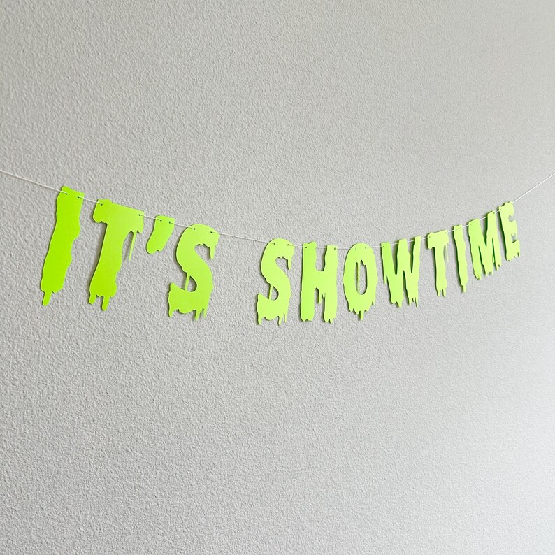 It's Showtime, It's Showtime Banner, Halloween Decorations, Halloween ...