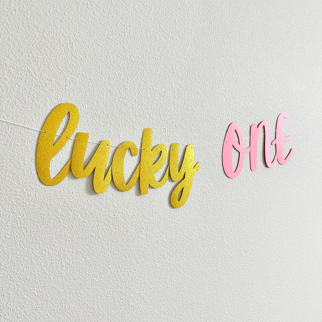 Lucky ONE, Lucky One Banner, S. Patrick's Day 1st Birthday Decorations ...