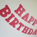 Red Happy Birthday Banner Red Birthday Banner Bold Serif - Etsy