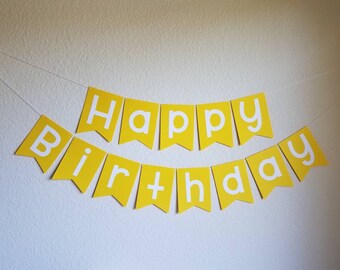 Yellow Birthday | Etsy