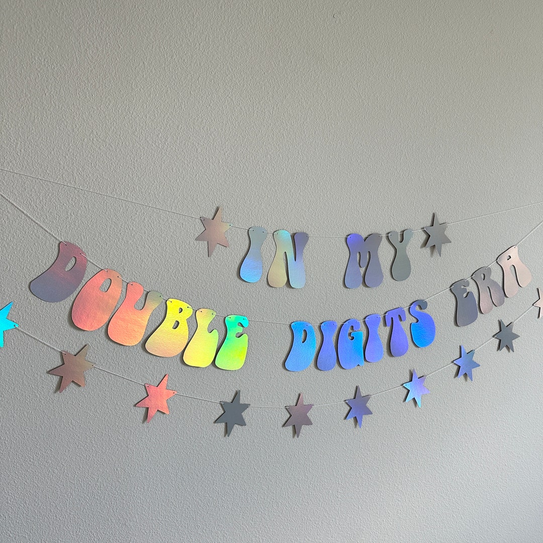 In My Double Digits Era, 10th Birthday Decorations, 10th Birthday Party ...