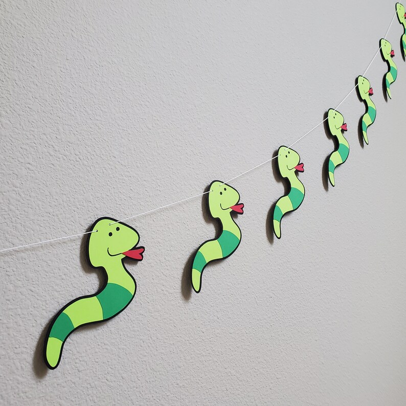 Snake Birthday Snake Banner Snake Party Snake Birthday - Etsy