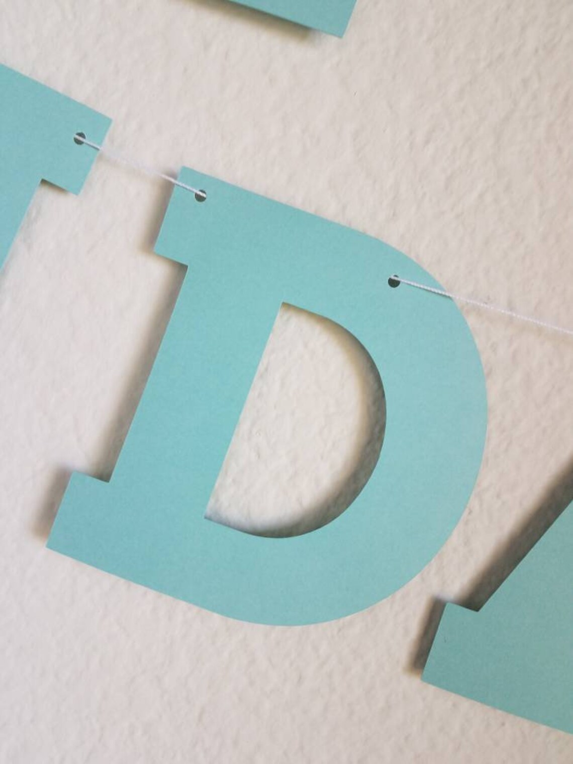 Aqua Happy Birthday Banner Aqua Birthday Banner Aqua Banner - Etsy