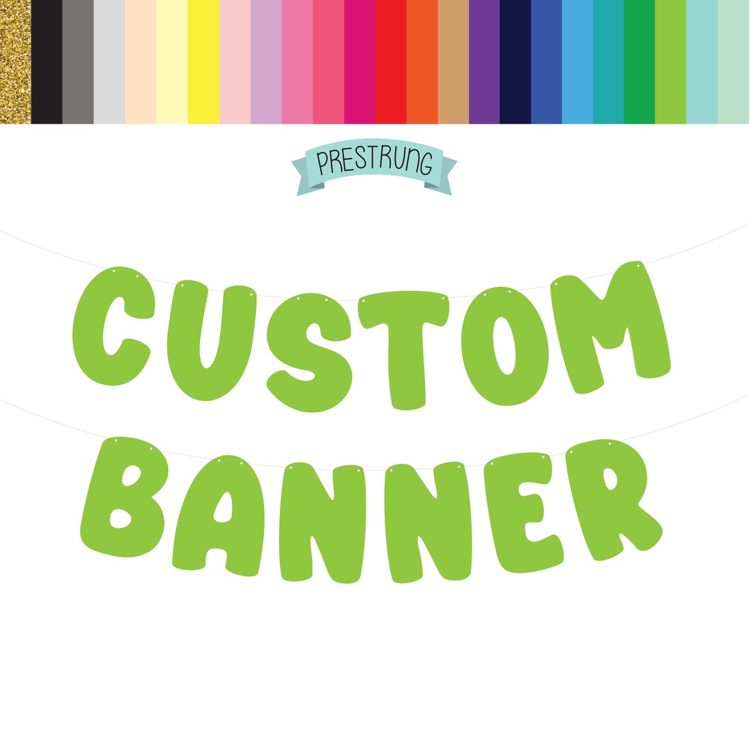Custom Lime Green Banner, Lime Green Banner, Lime Green Decorations ...