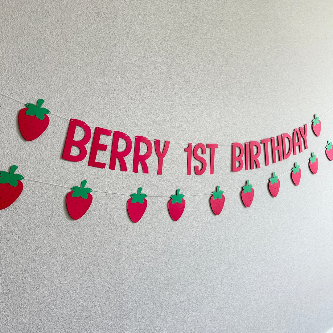 Berry 1st Birthday, Strawberry 1st Birthday, 1st Birthday Theme Ideas ...