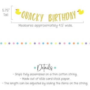 Quacky Birthday, Duck Birthday Banner, Duck Themed Birthday Party ...