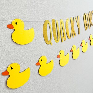 Quacky Birthday, Duck Birthday Banner, Duck Themed Birthday Party ...