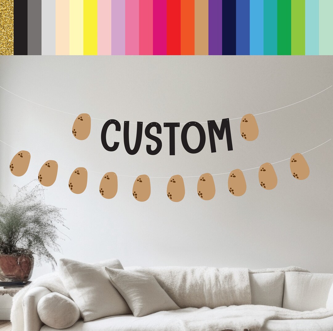 Custom Potato Banner Potato Bar Potato Bar Banner Potato - Etsy