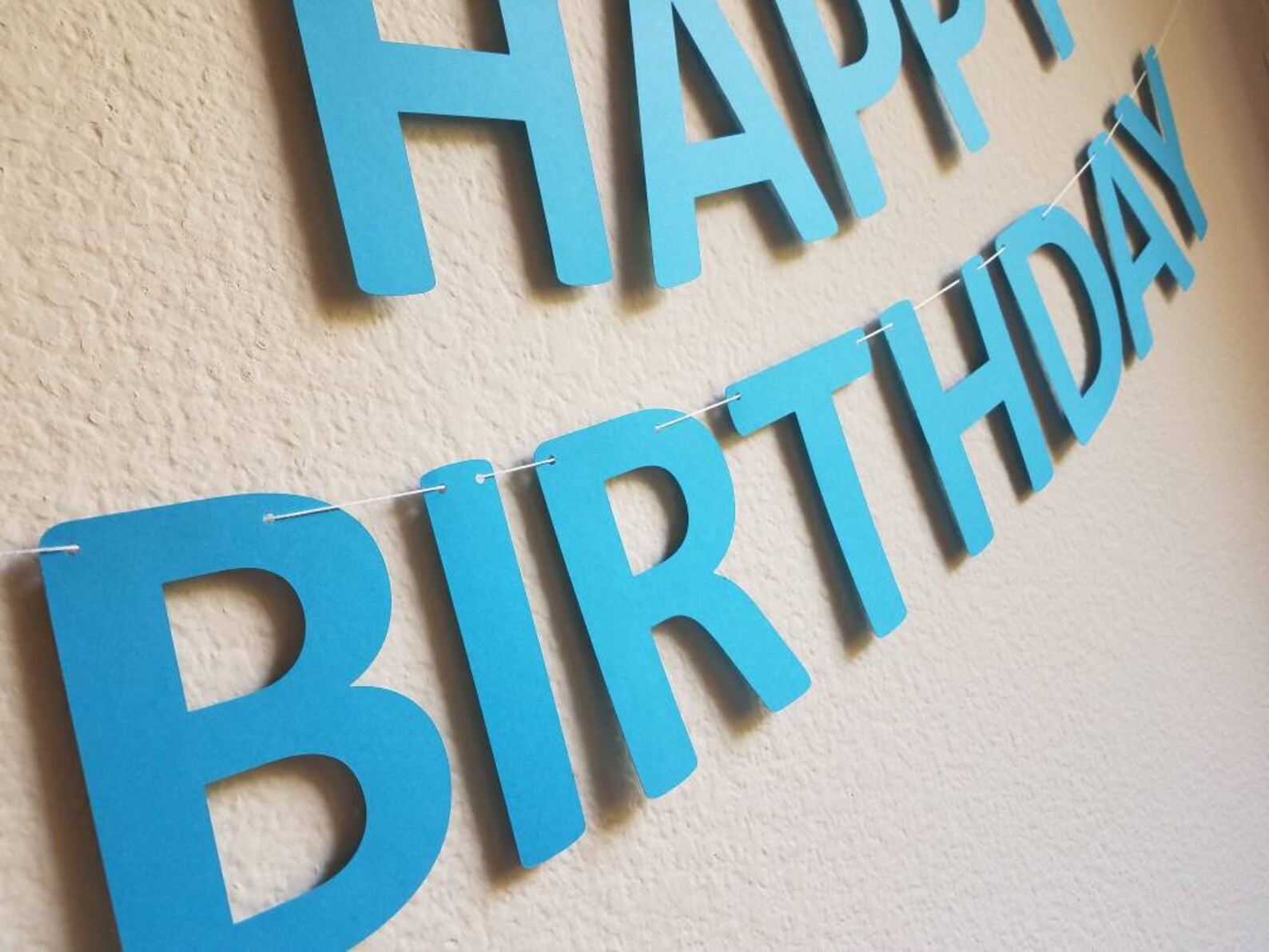 Blue Happy Birthday Banner Boy Birthday Banner Blue Banner - Etsy