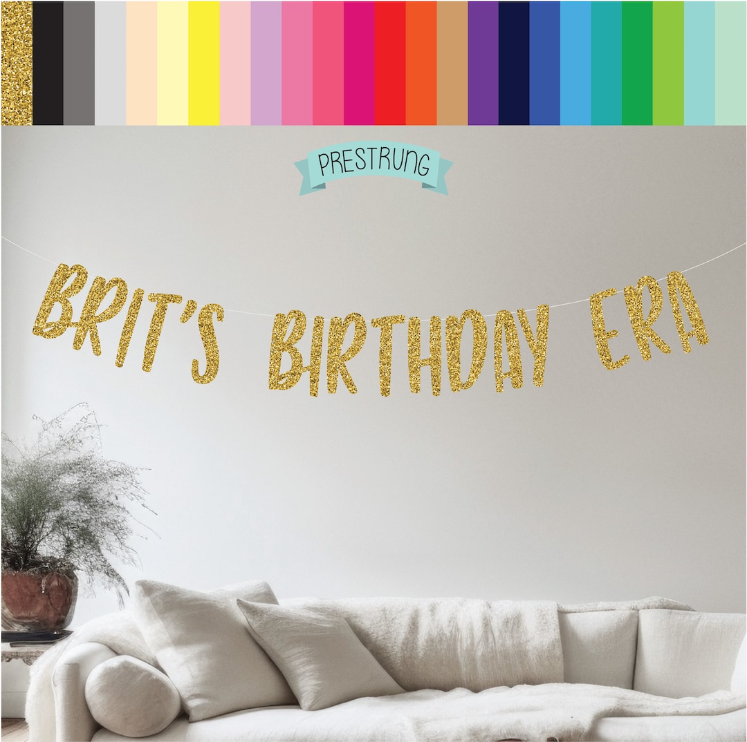 Custom Birthday Era Banner, in My Era, Era Birthday Banner, Names ...