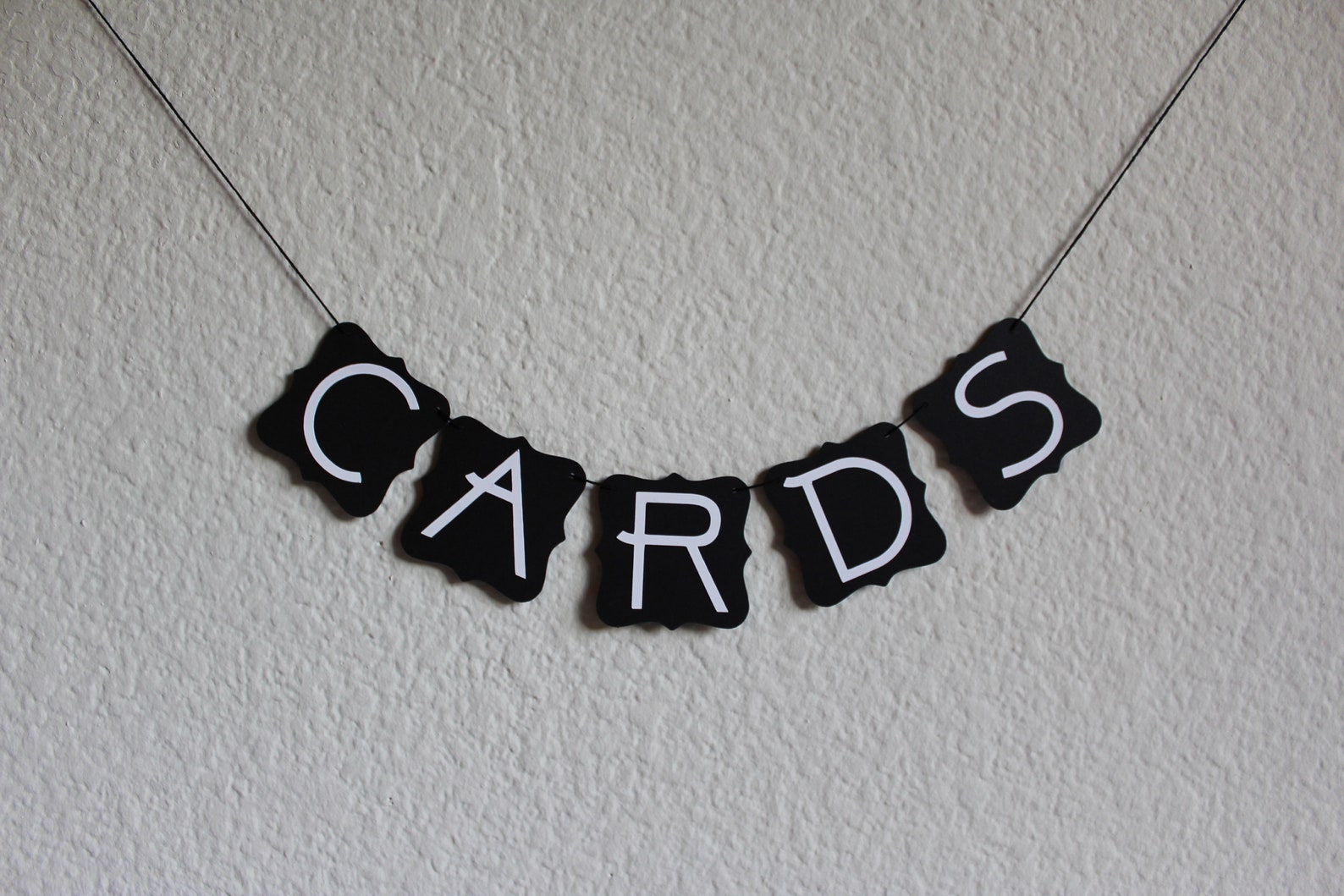 Cards Banner, Mini Cards Banner, Small Cards Sign, Petite Cards Banner ...