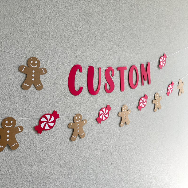 Gingerbread Garland - Etsy