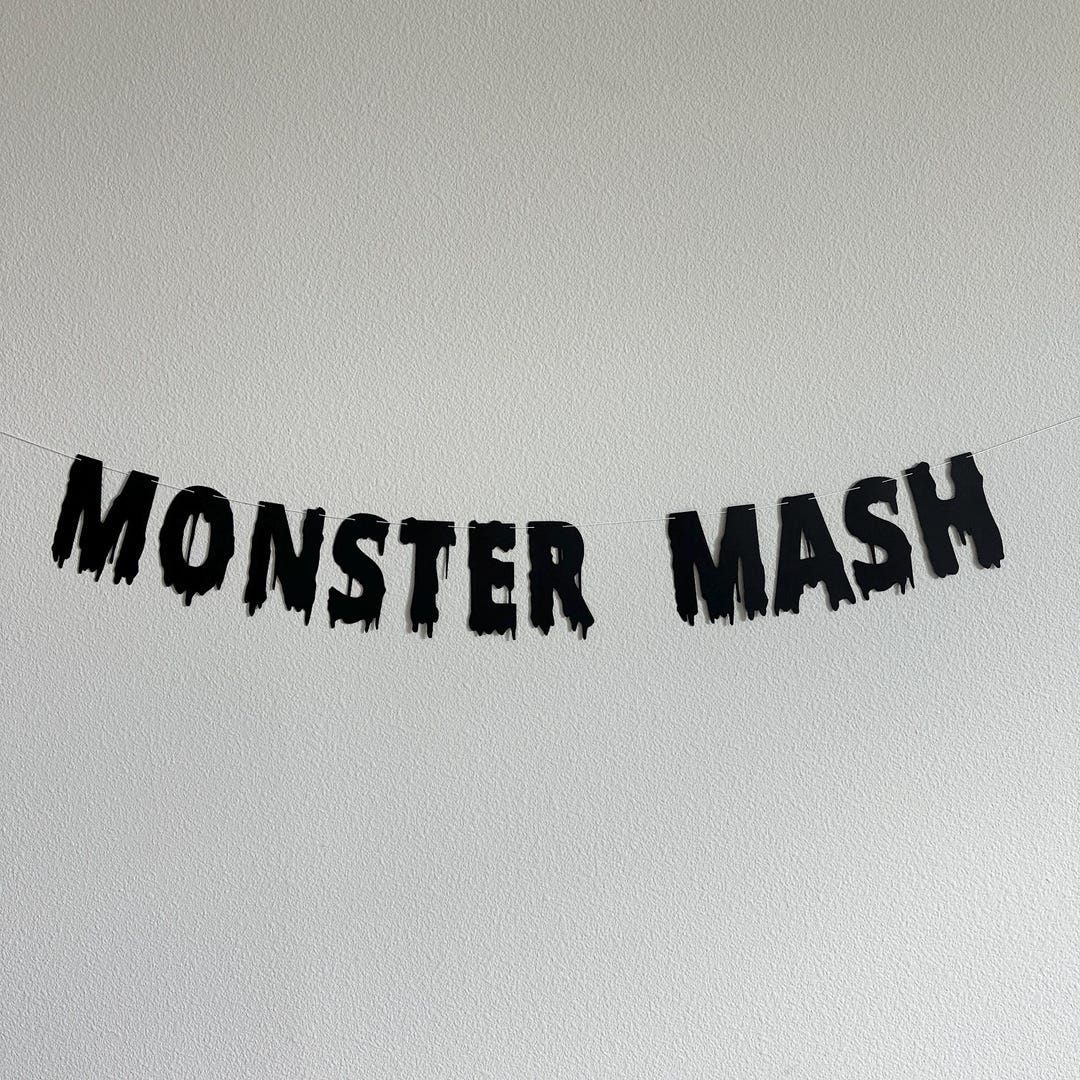 Monster Mash, Monster Mash Banner, Monster Mash Decorations, Halloween ...