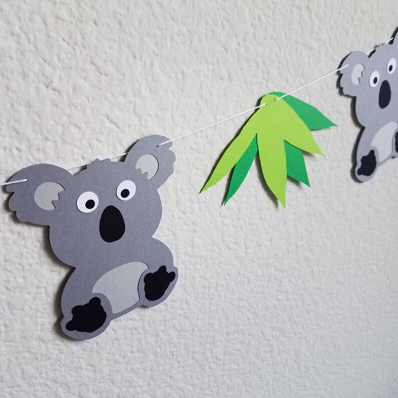 Koala Garland Koala Banner Koala Party Decorations Koala | Etsy