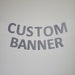 Custom Banner, Custom Gray Banner, Customizable Banner, Custom Fun Font ...