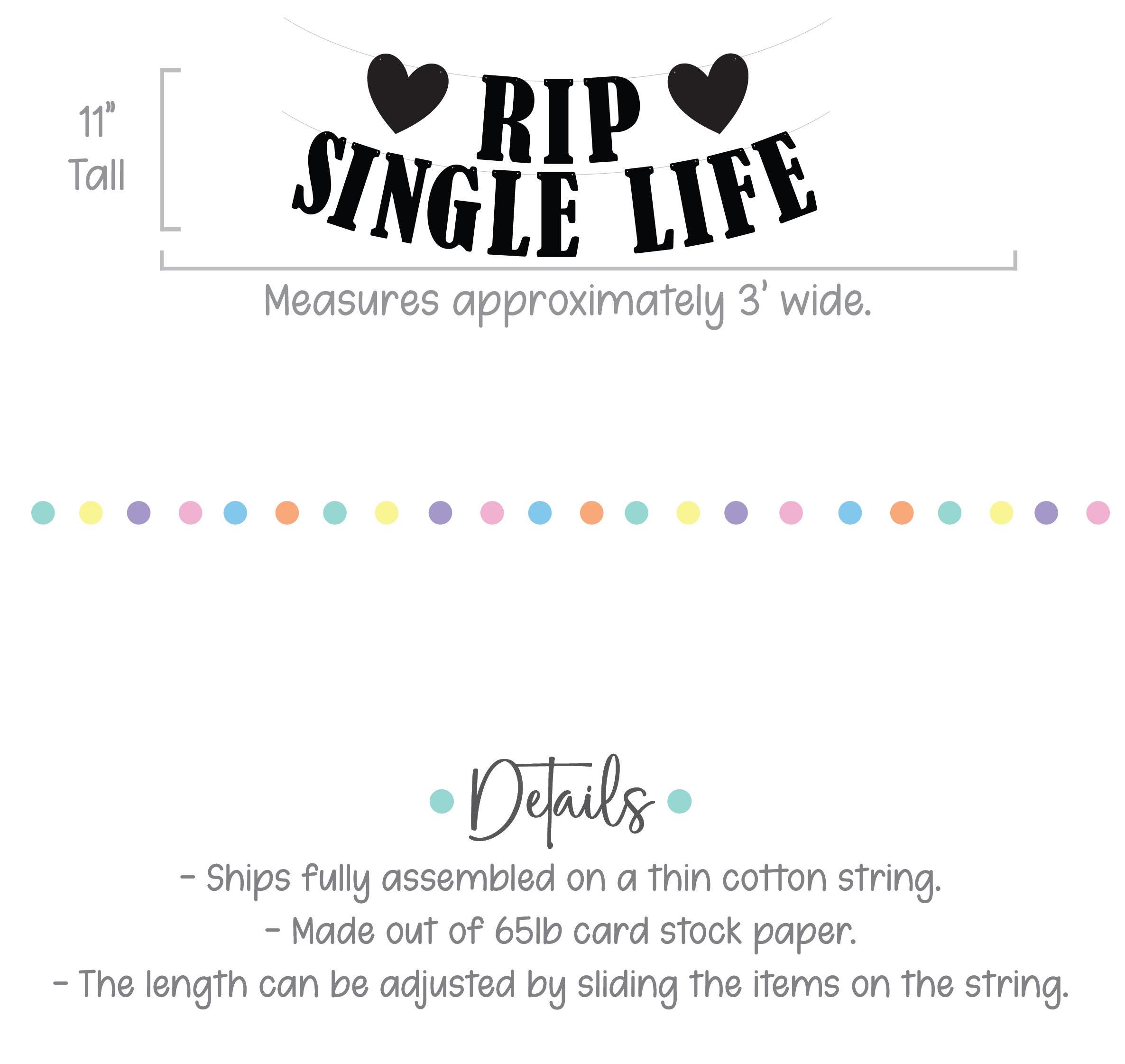 RIP Single Life, Halloween Bachelorette Party Ideas, October ...