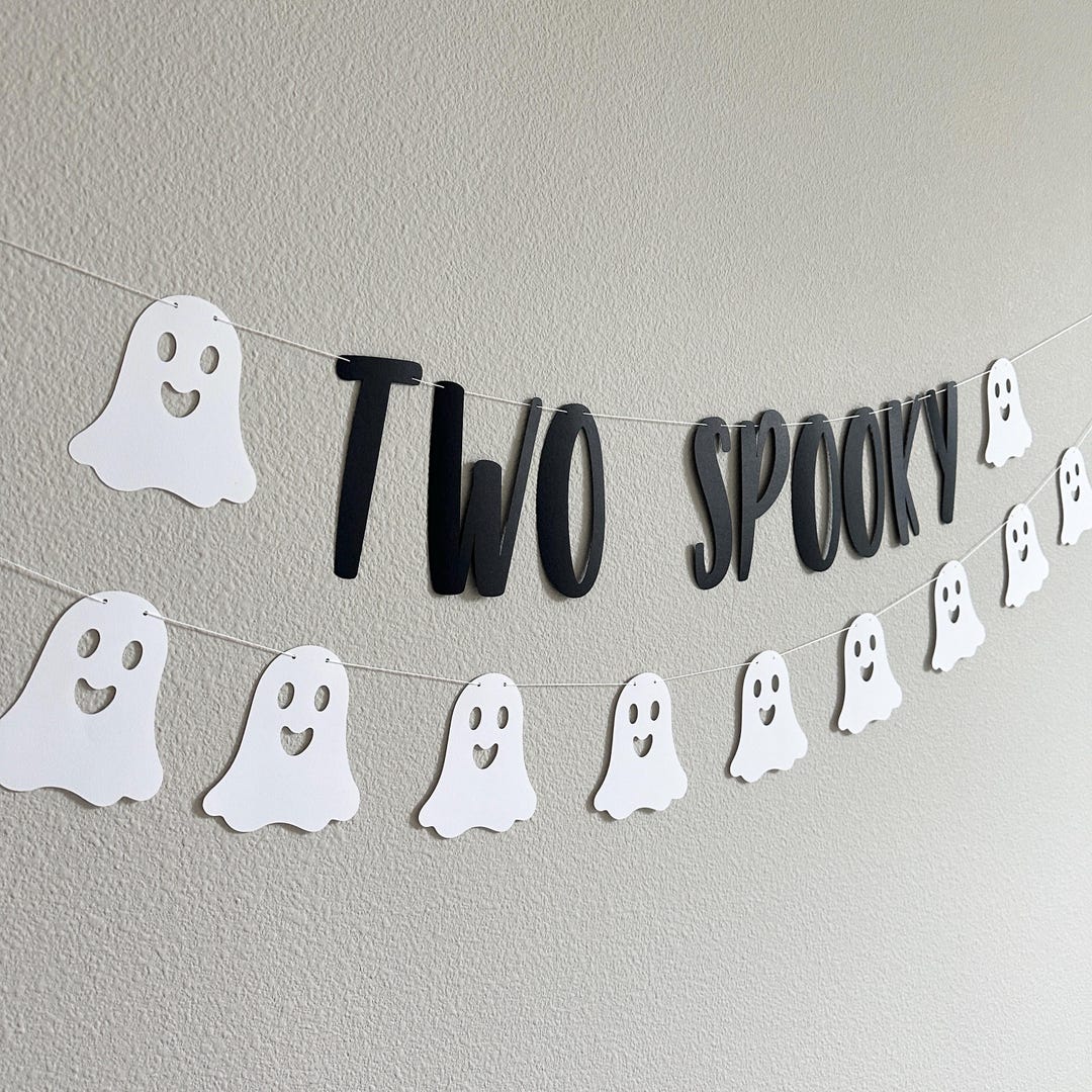 Two Spooky, Two Spooky Banner, Two Spooky Decorations, Halloween 2nd ...