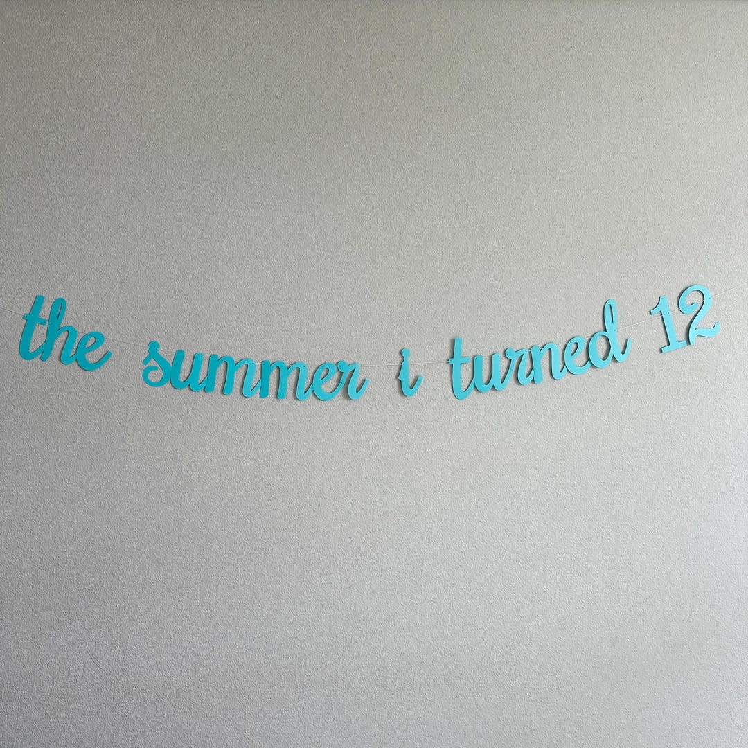 The Summer I Turned 12, Summertime Birthday Banner, Summer Birthday ...