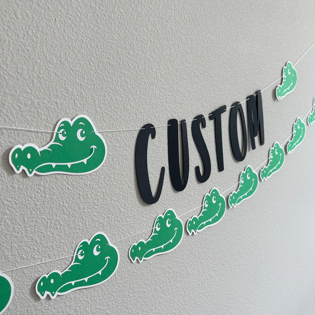Custom Alligator Decorations, Alligator Birthday, Alligator Party ...
