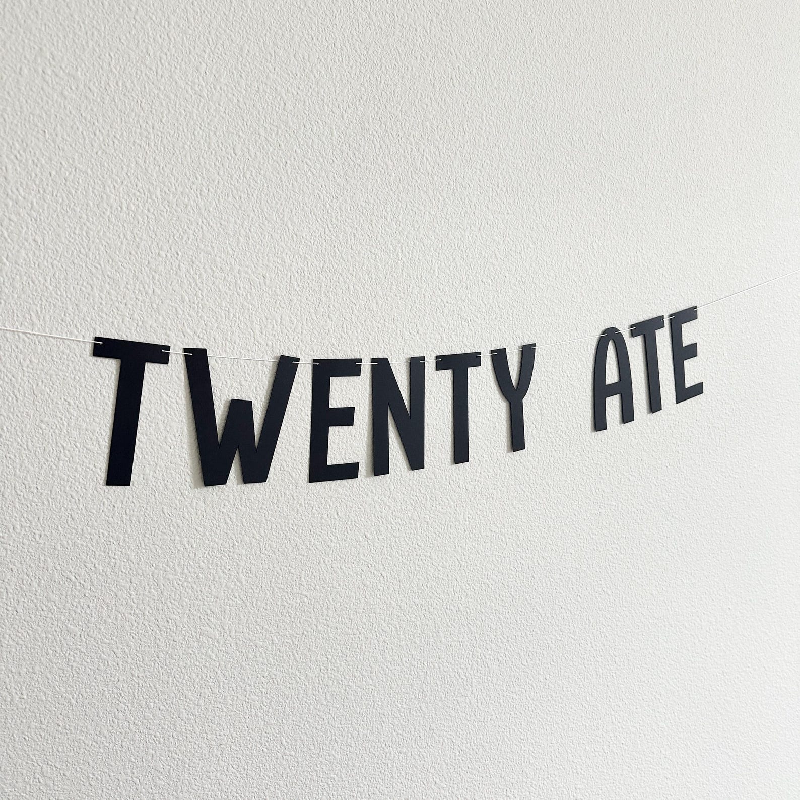 Twenty Ate, 28th Birthday Banner, 28th Birthday Party Theme Ideas ...