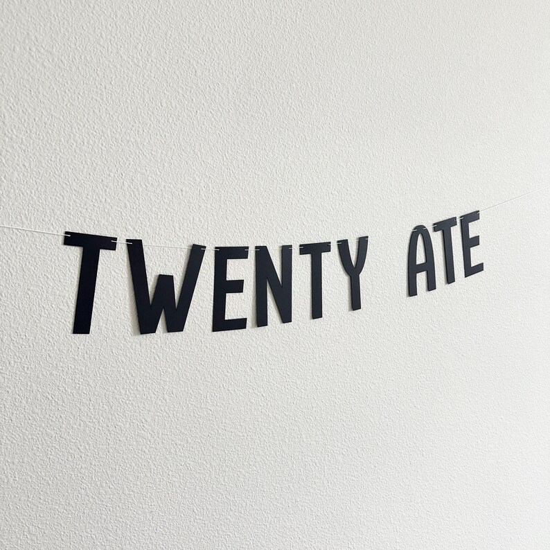 Twenty Ate, 28th Birthday Banner, 28th Birthday Party Theme Ideas ...