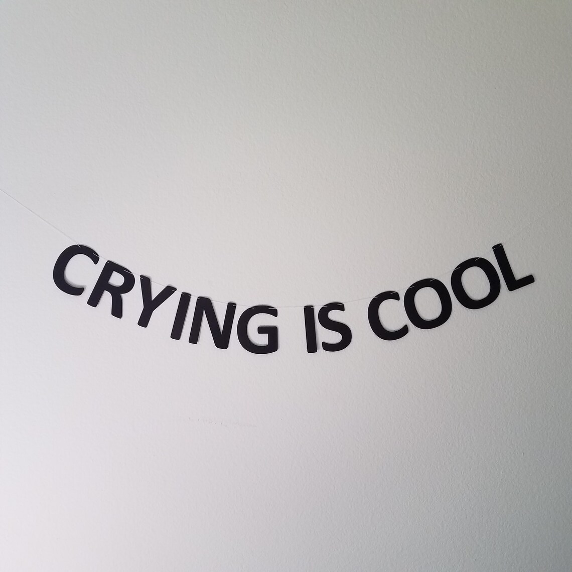 Crying is Cool, Crying is Cool Banner, Custom Banner, Custom Black ...