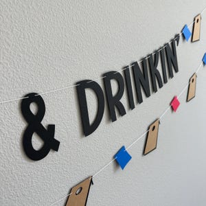 Sinkin' & Drinkin' Banner, Cornhole Birthday Banner, Cornhole Banner ...